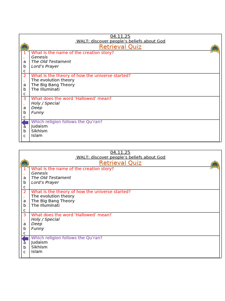WALT Lesson 1 | PDF
