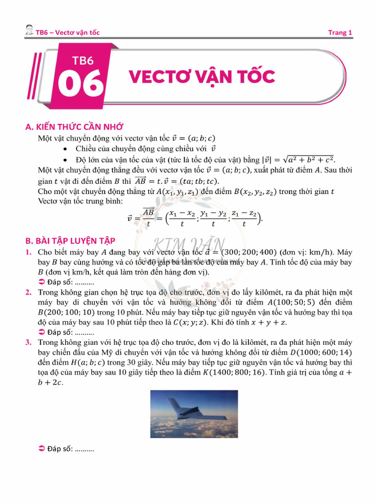 TB6 - Vecto Van Toc | PDF