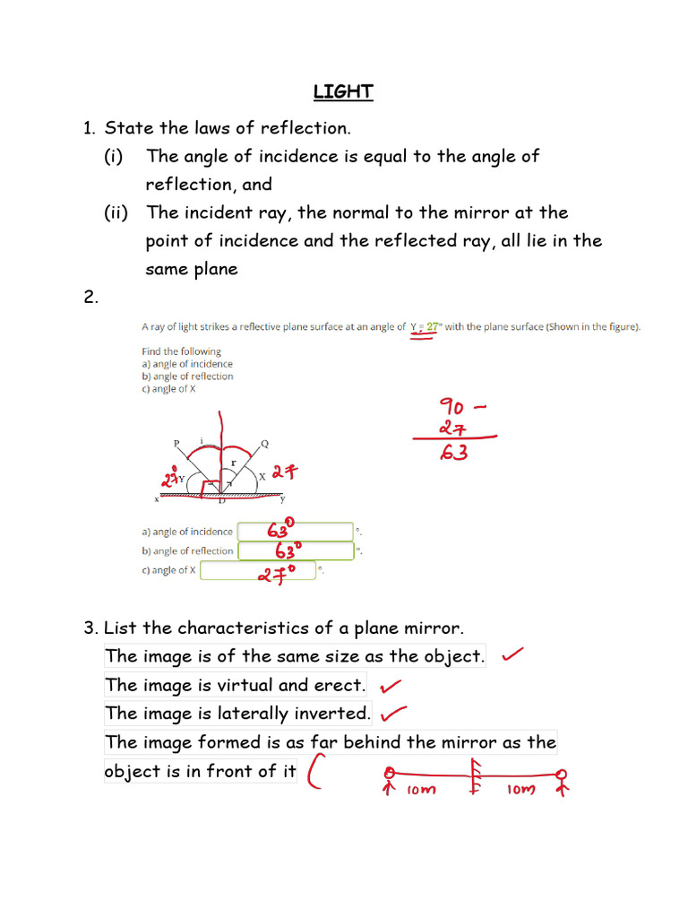 Light - Intro Notes | PDF