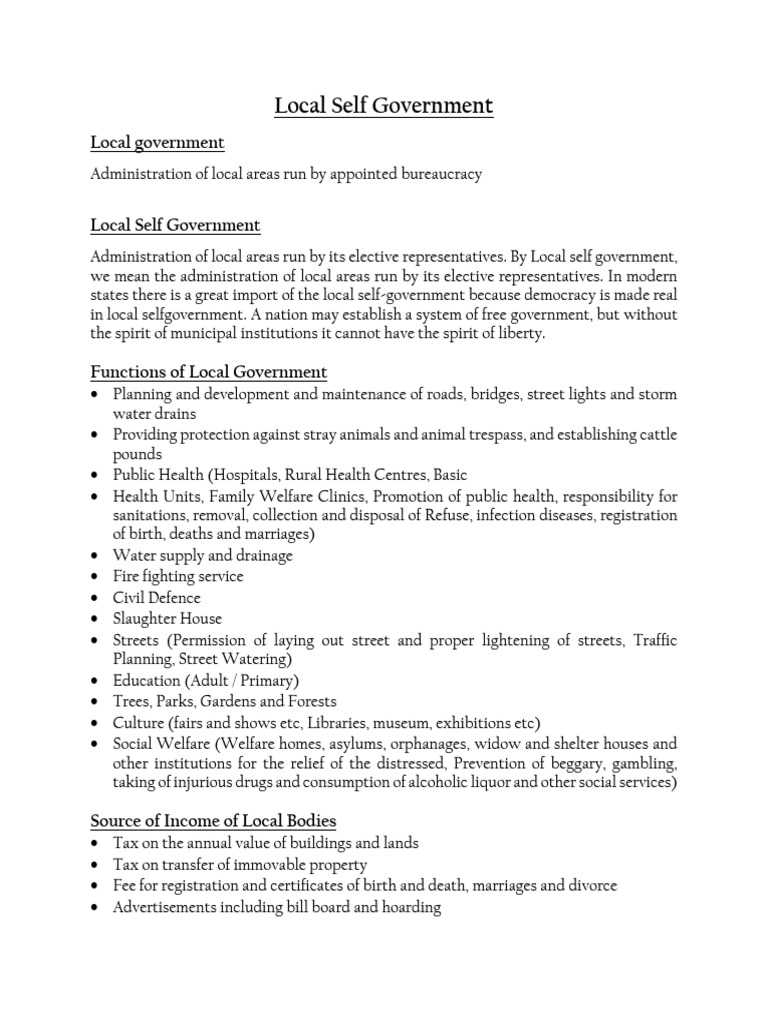 Local Govt | PDF | Government | Governance