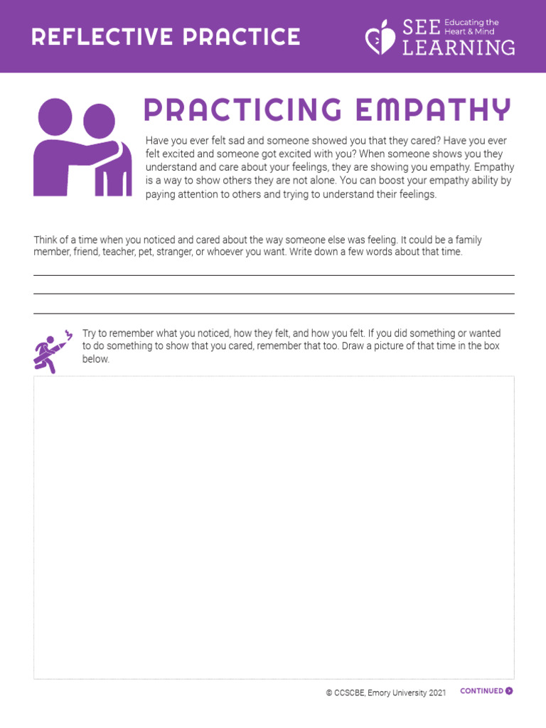 4- HO Practicing Empathy Worksheet PRE Wksp | PDF