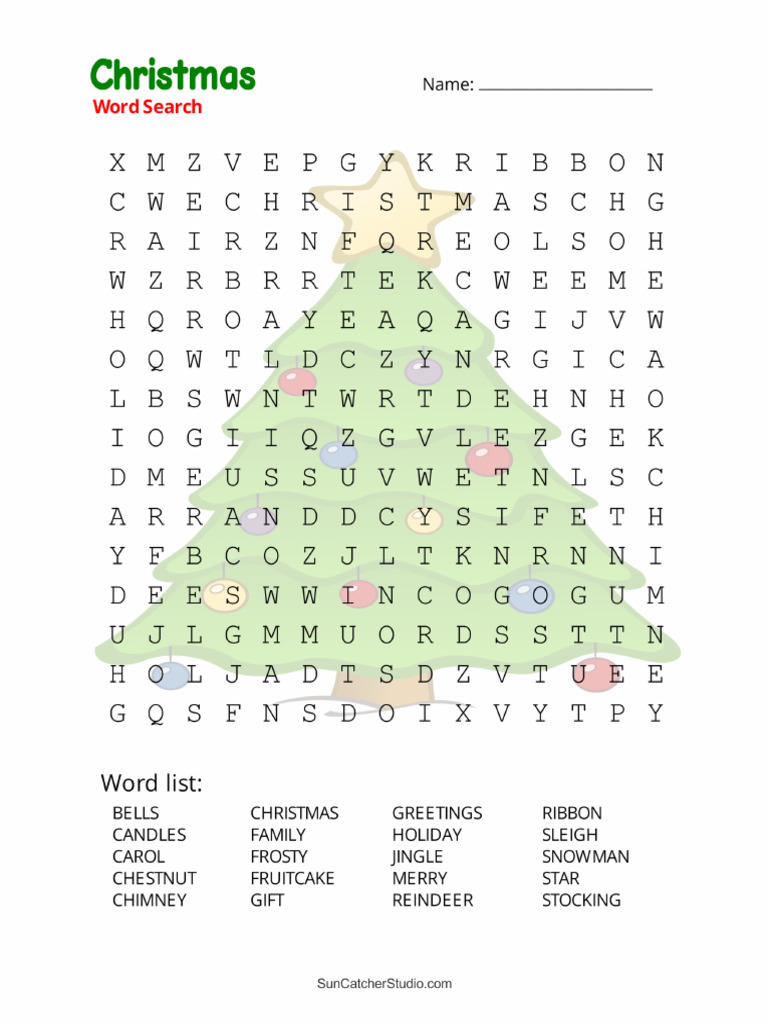 Christmas Wordsearch | PDF