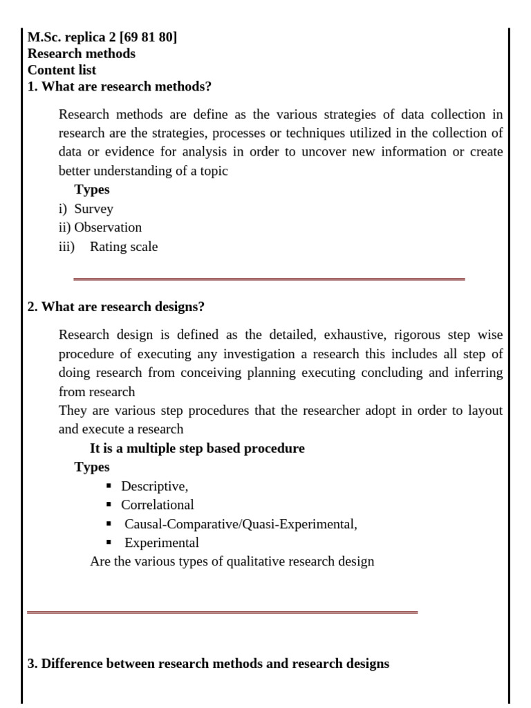 Understanding Research Methods & Designs | PDF | Experiment | Methodology