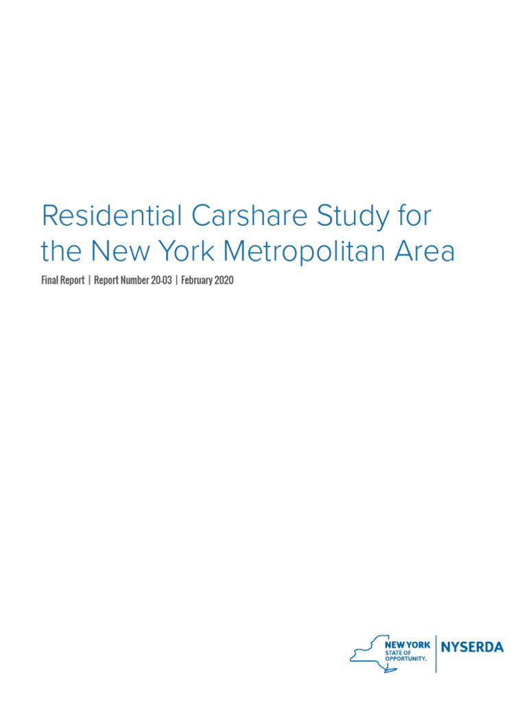 Residential Carshare Feasibility Study | PDF | Plug In Hybrid ...