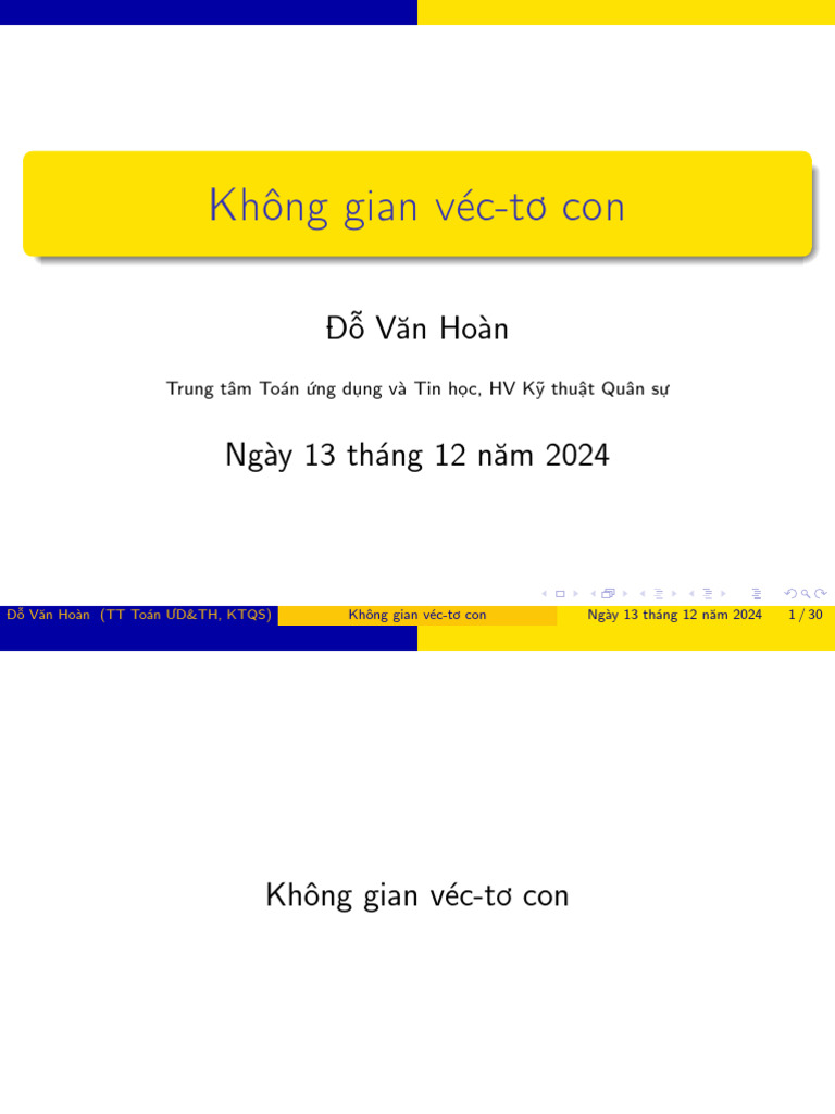 Khong Gian Con | PDF