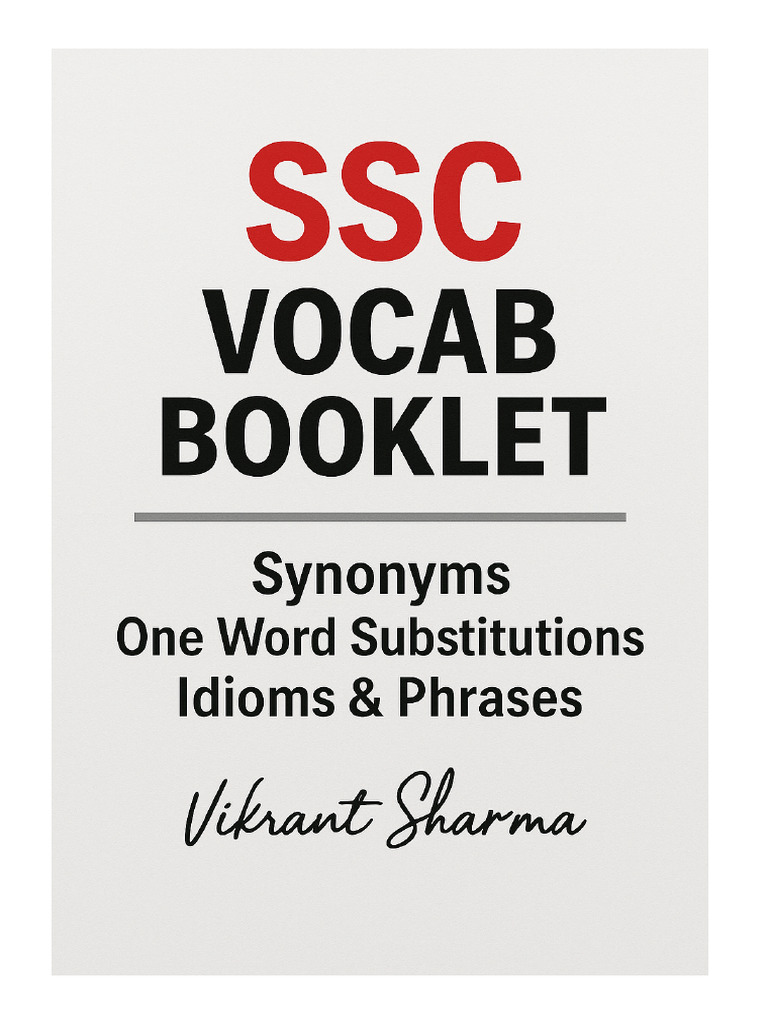 Vocab 1 | PDF