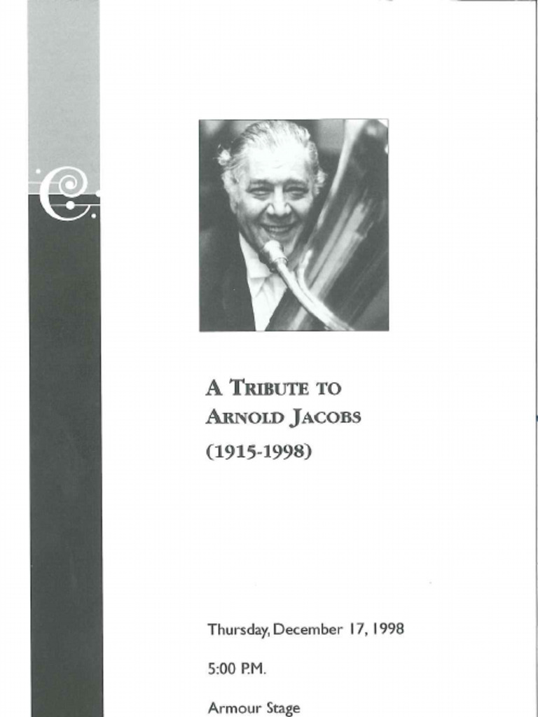 Jacobs Memorial Concert Program | PDF