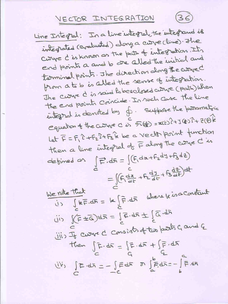 Some Senior Unit-4 Vector Calculus Part-2.Cleaned | PDF