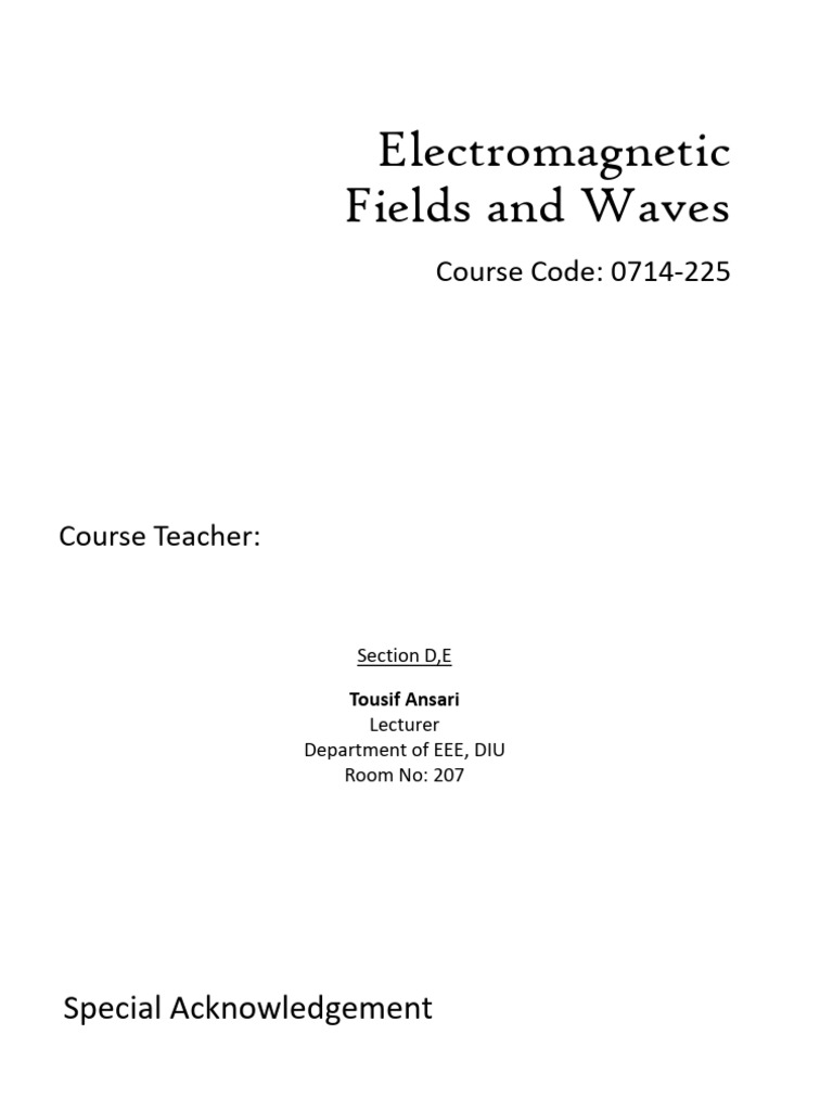 EM Wave Propagation | PDF