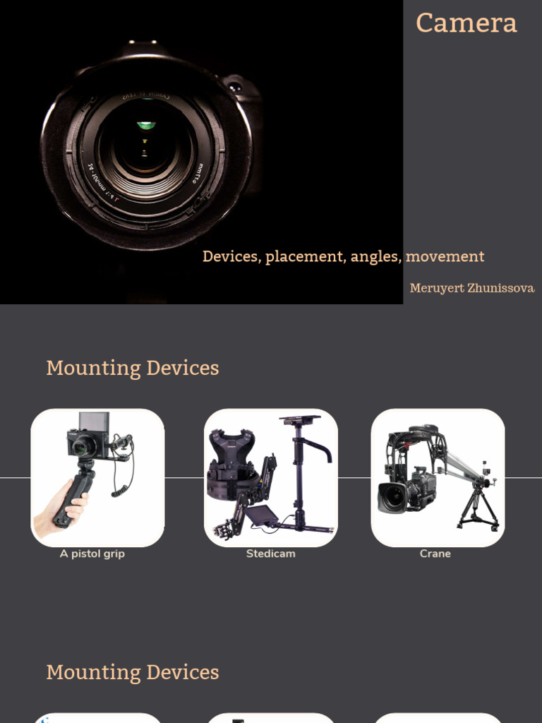 Camera Placement and Movement Techniques | PDF | Camera | Tripod ...