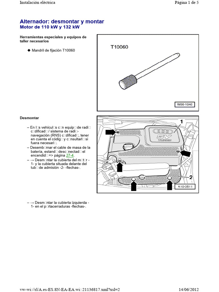ElsaWin - 1.8T 110 - 140 KW - Alternador - Desmuntar I Muntar (Castella ...