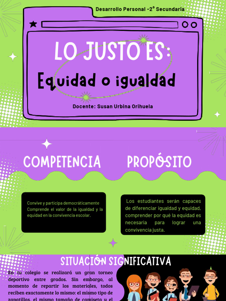 Igualdad vs Equidad en la Educación | PDF | Desigualdad social ...