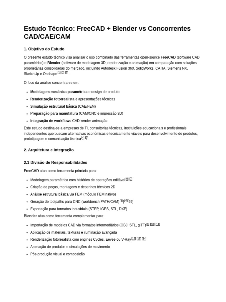 FreeCAD e Blender: Alternativas Open-Source CAD | PDF | Blender ...