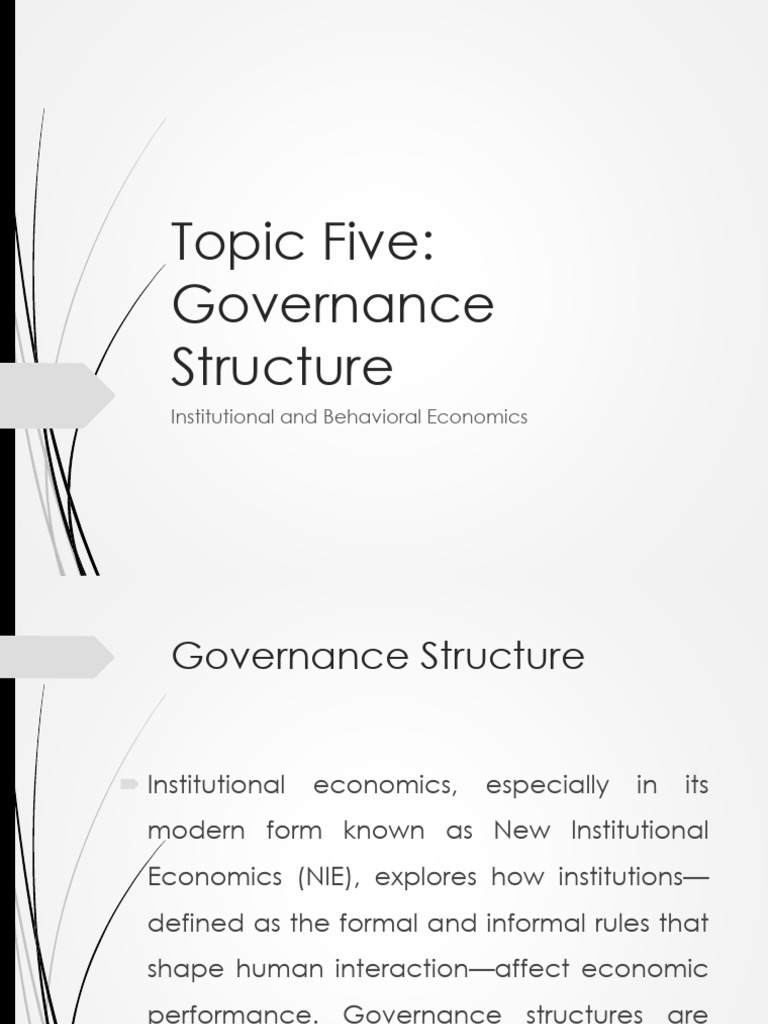 Understanding Governance Structures in Economics | PDF | Market ...
