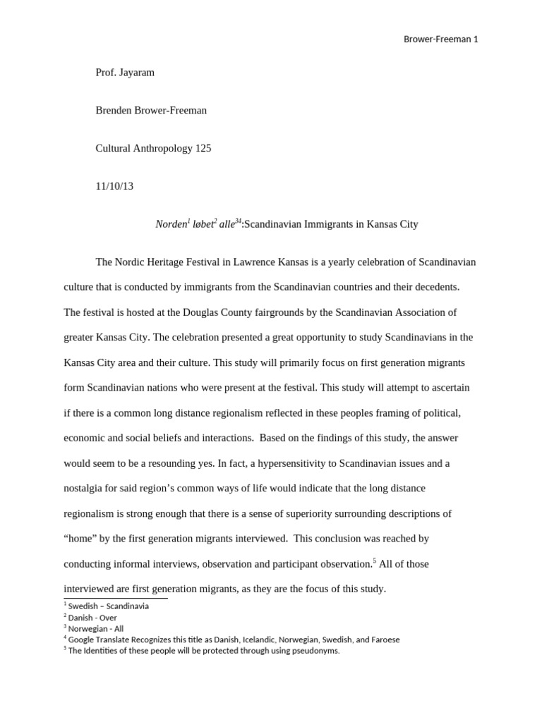 Scandinavian Immigrants in Kansas City | PDF | Scandinavia | Nordic ...