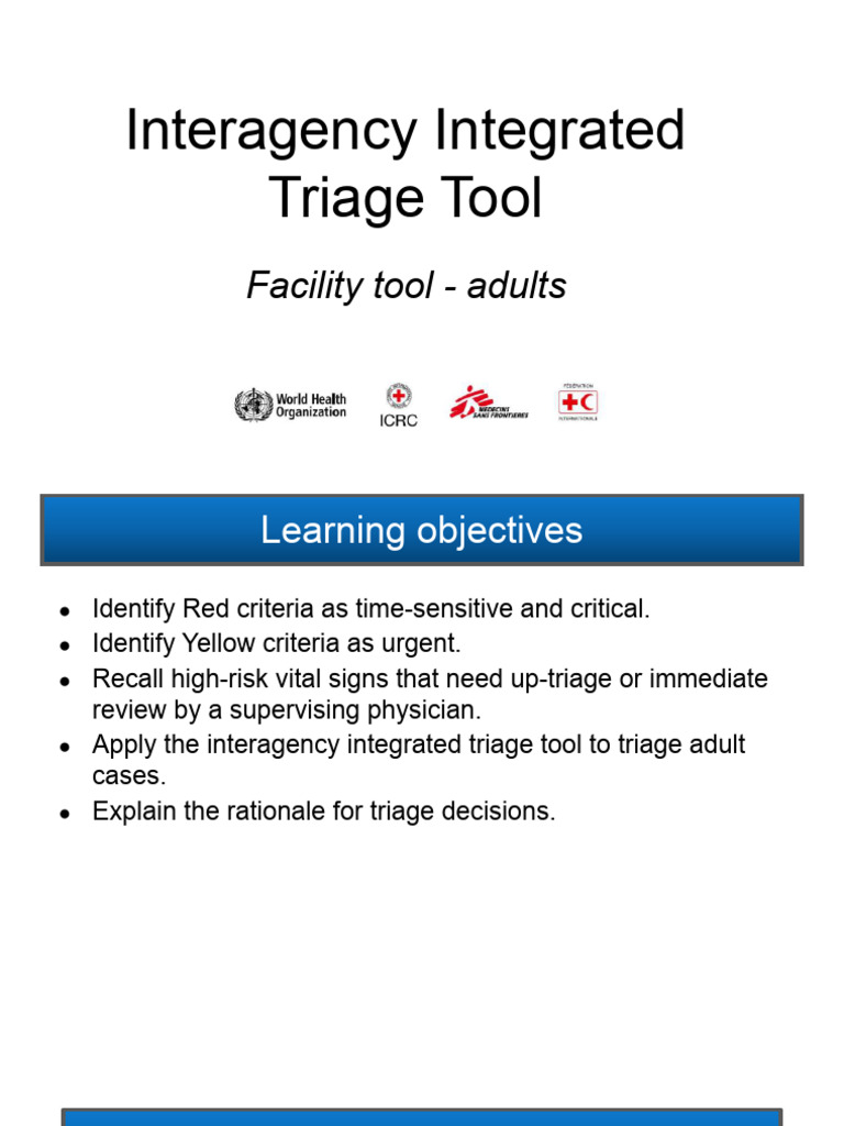 Adult Triage Tool for Emergency Care | PDF | Asthma | Respiratory Tract
