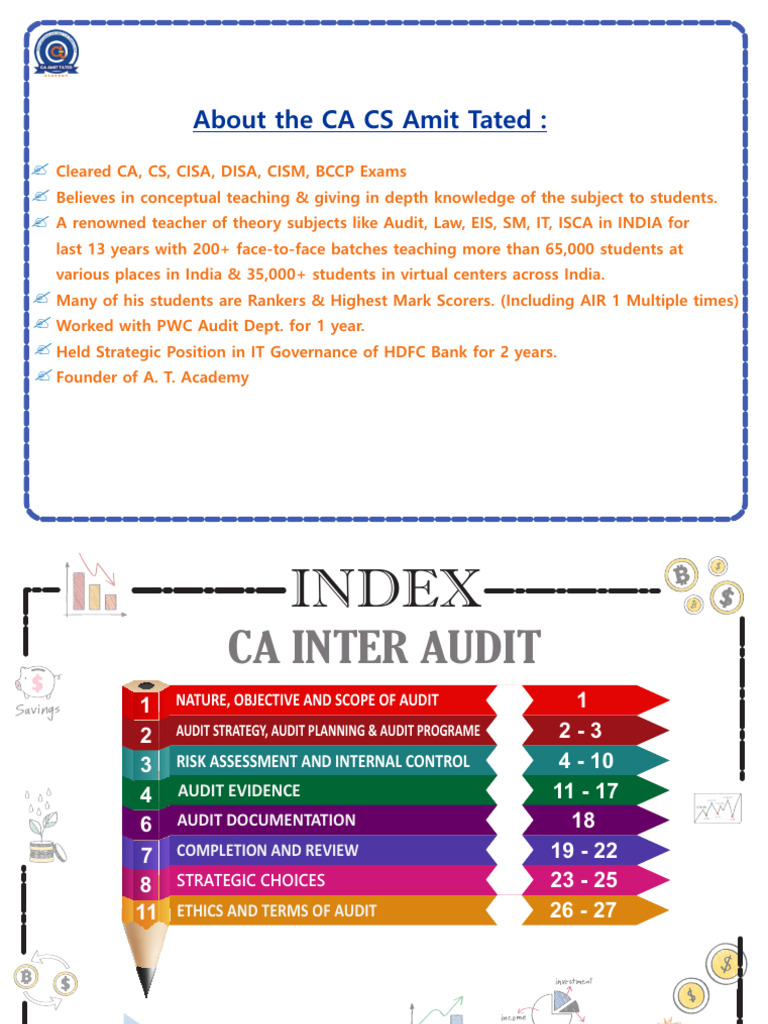 Comprehensive Guide to CA Audit Principles | PDF | Internal Control | Audit