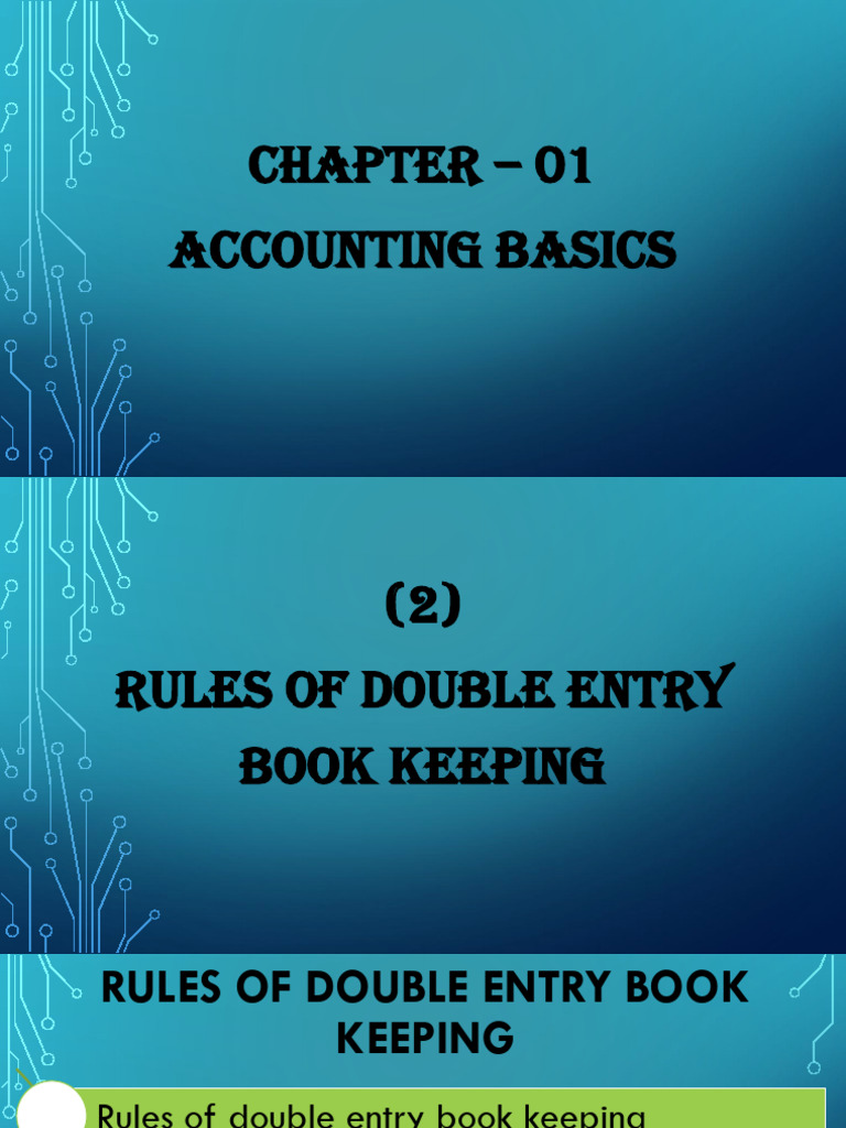 2 - Ch - 1 - Rules of Debit and Credit | PDF | Debits And Credits ...