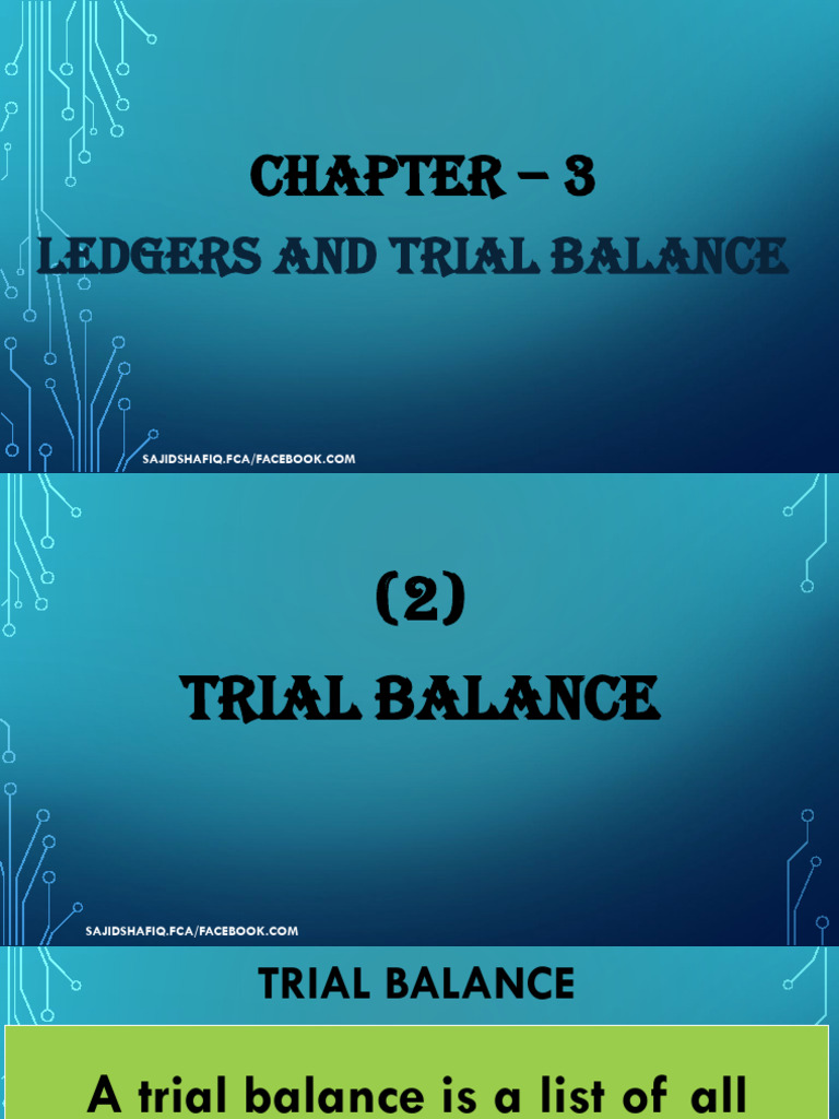 2 Ch 3 Ledger Trial Balance Bope Pdf Debits And Credits