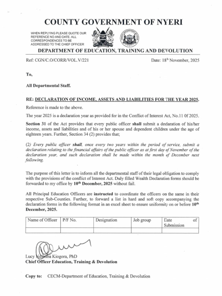Declaration of Income, Assets and Liabilities For The Year 2025 | PDF