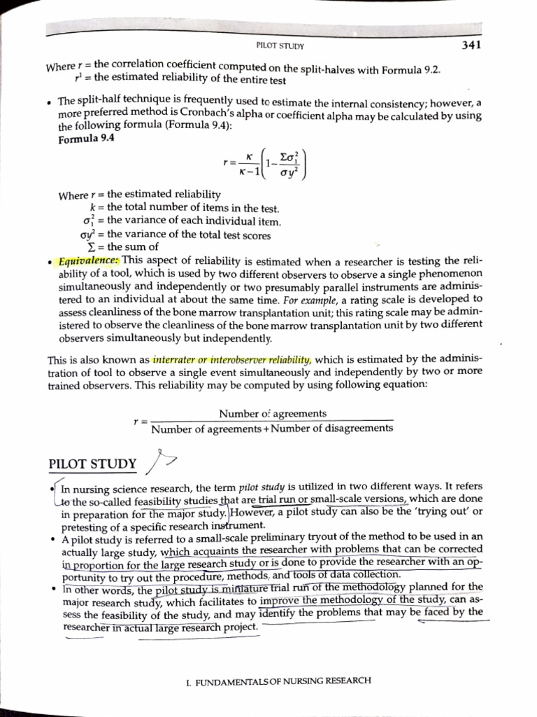 Pilot Study PDF | PDF | Validity (Statistics) | Sampling (Statistics)