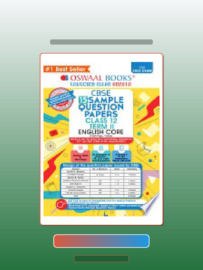 Test Bank for Oswaal CBSE Sample Question Paper for Term2 Clas 12 ...