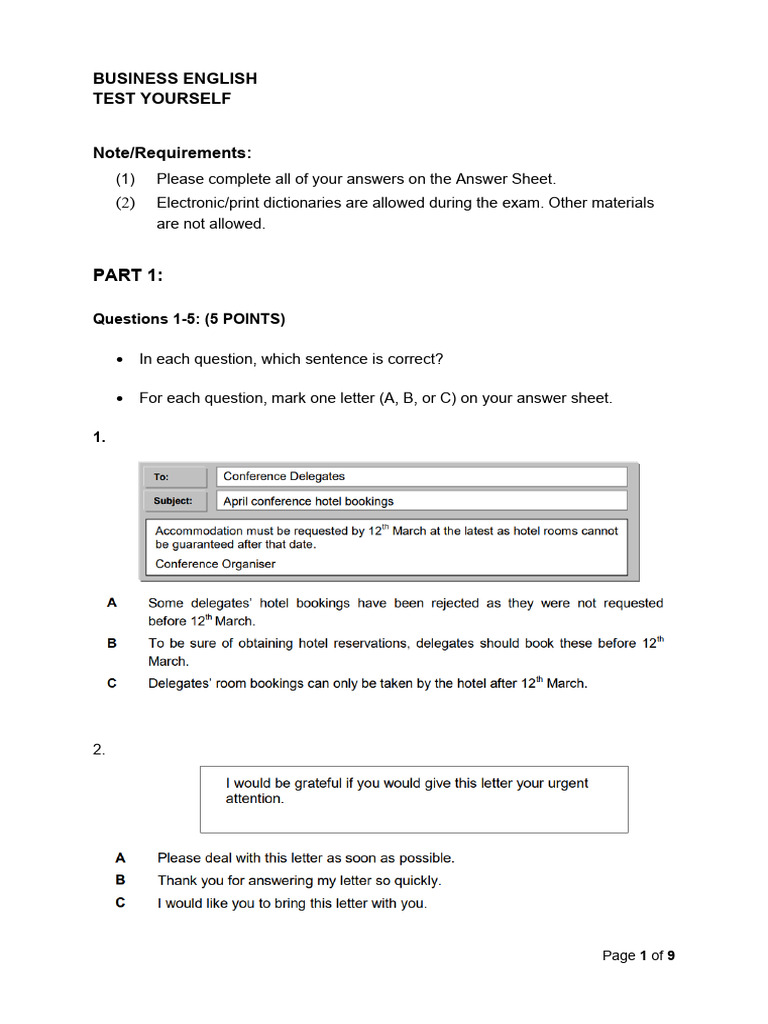 Test Yourself (MT23 - 251129) | PDF | Online Shopping | Economies