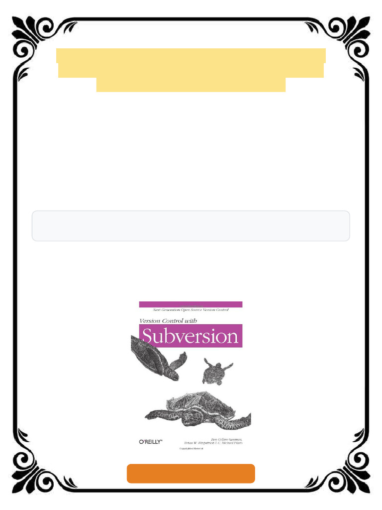 Version Control with Subversion 1st Edition C. Michael Pilato ebook downloadable package | PDF ...