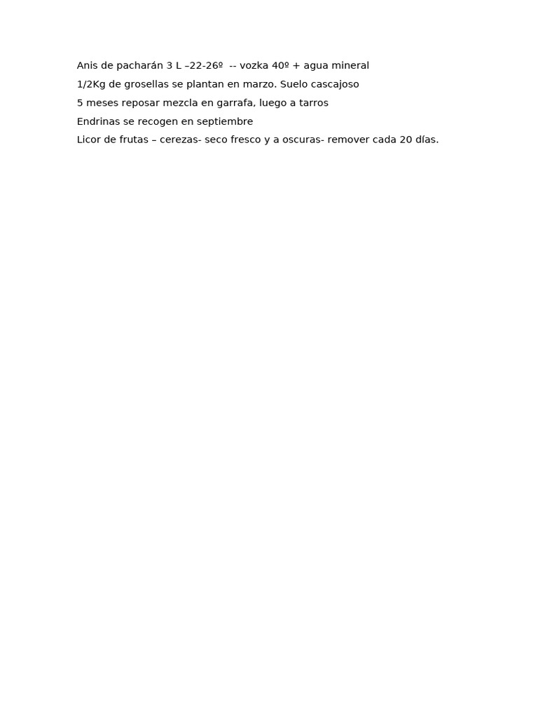 Anis de Pacharán 3 L | PDF