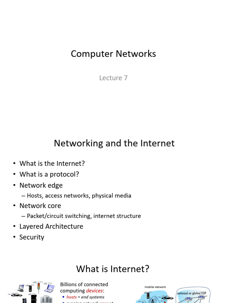 Lecture 7. Computer Network | PDF | Domain Name System | Computer Network