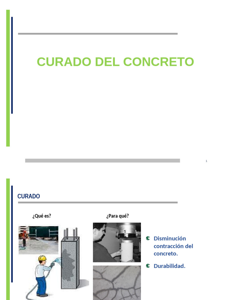 Métodos Efectivos para el Curado del Concreto | PDF | Hormigón ...