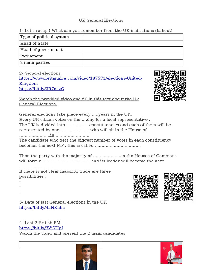 UK General Elections Overview and Details | PDF