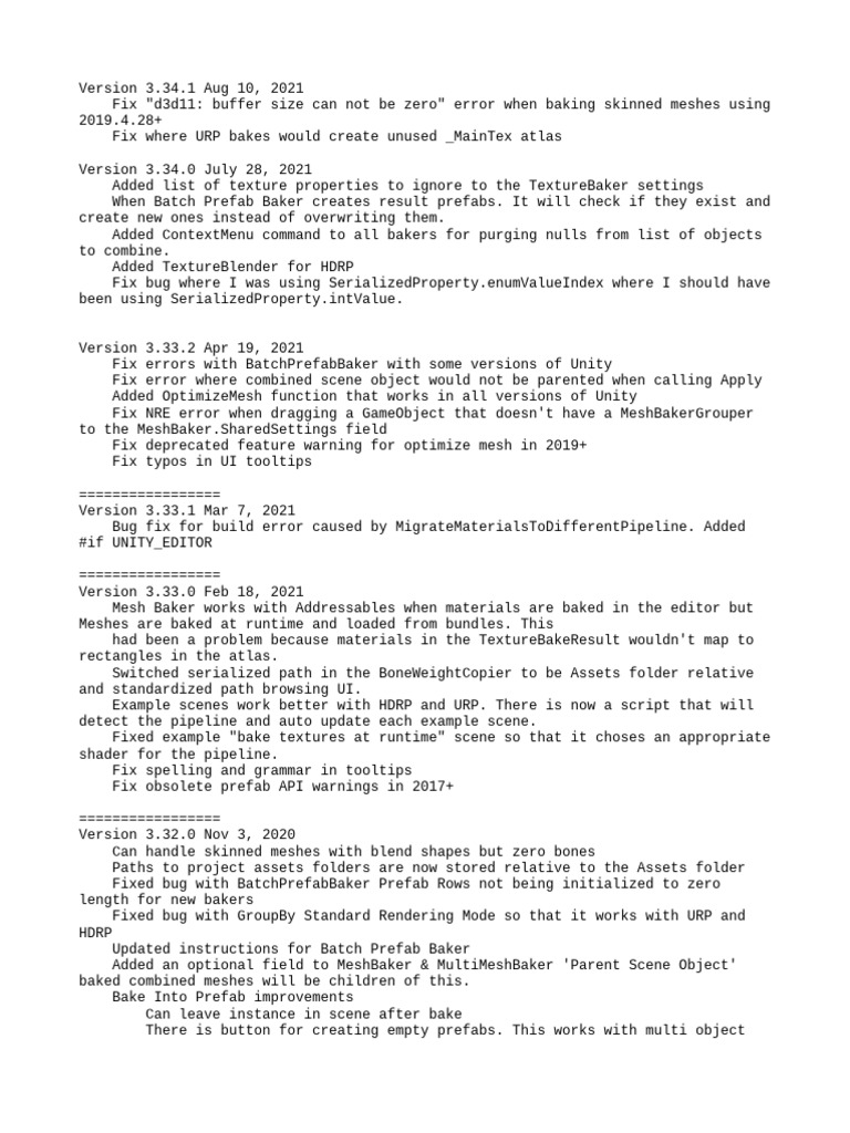 Release Notes | PDF | Texture Mapping | Shader