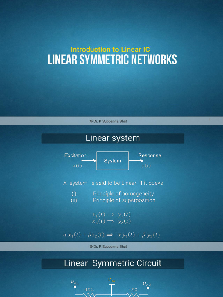 02 Linear Symmetric Network | PDF