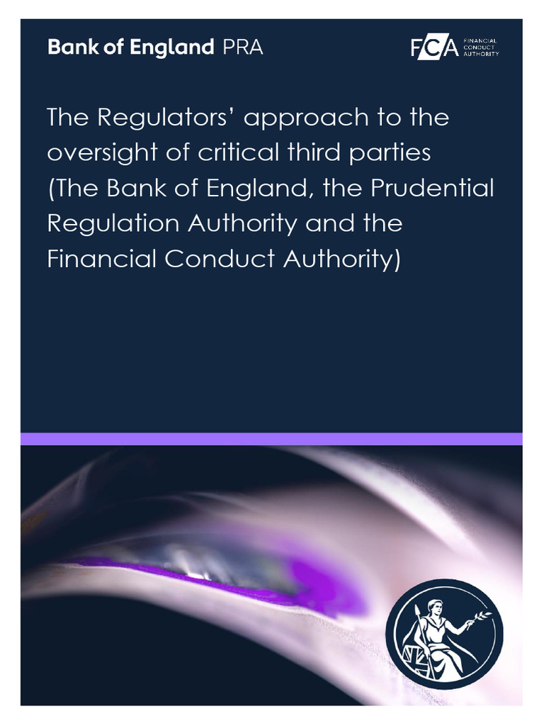 Critical Third Parties Approach 2024 | PDF | Risk | Macroprudential ...