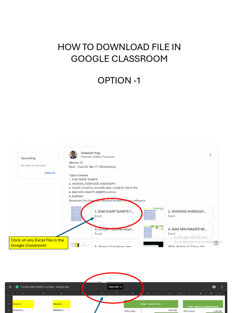 Download Files from Google Classroom | PDF