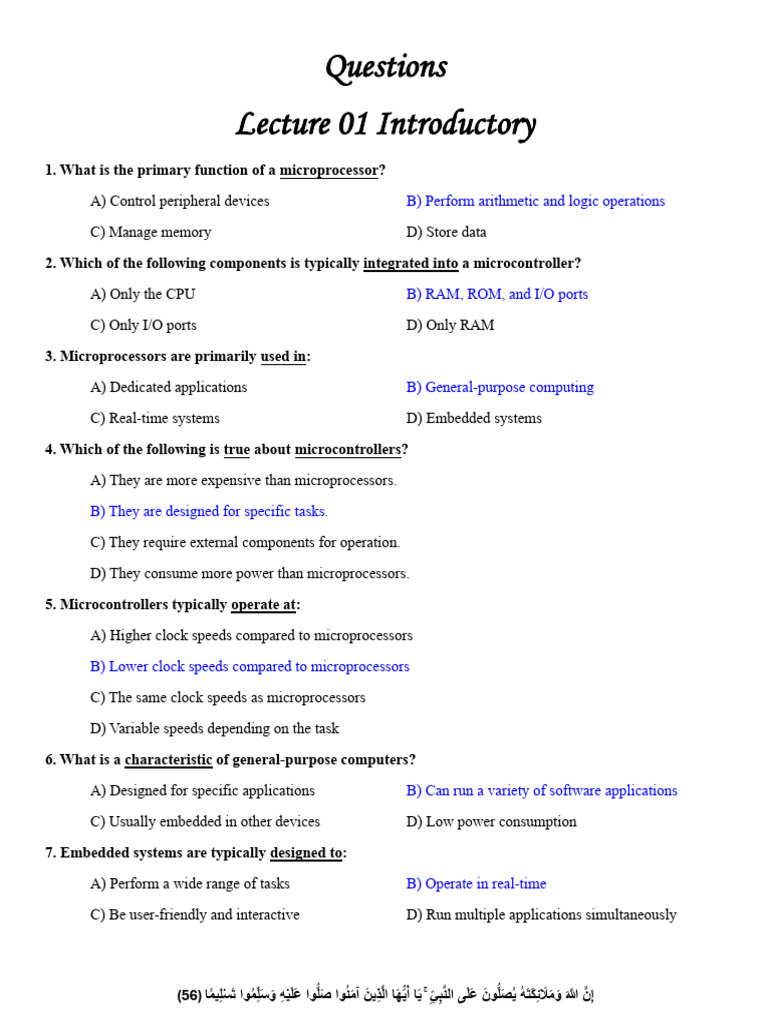 Mcq | PDF | Arduino | Microprocessor