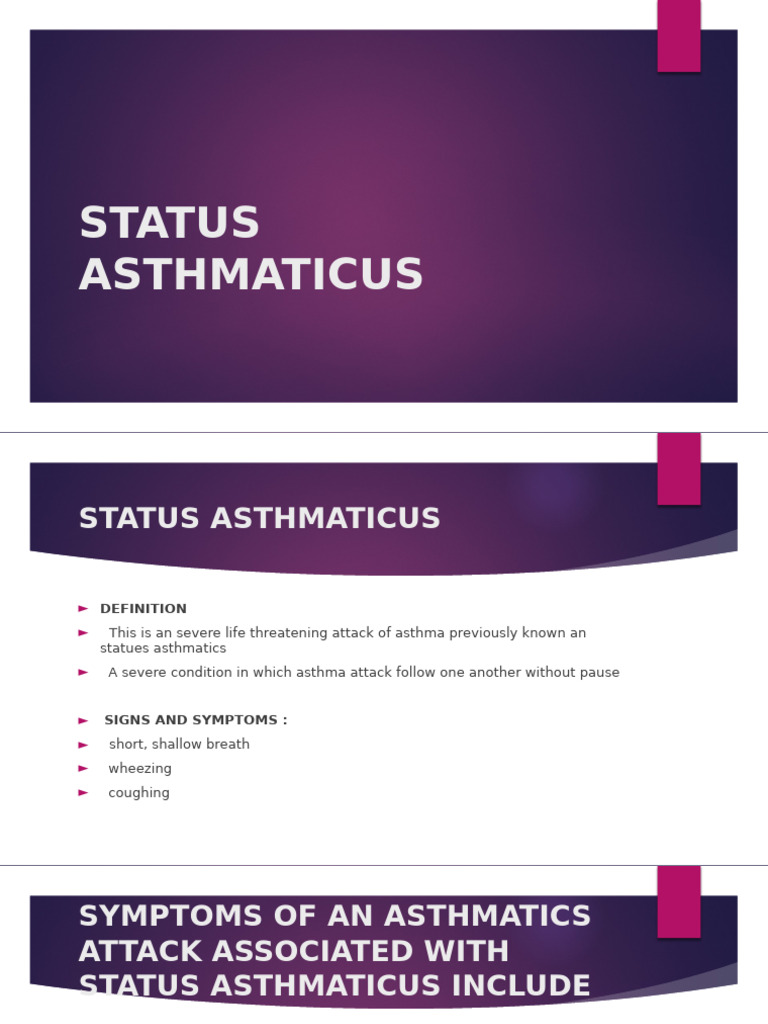 Status Asthmaticus | PDF