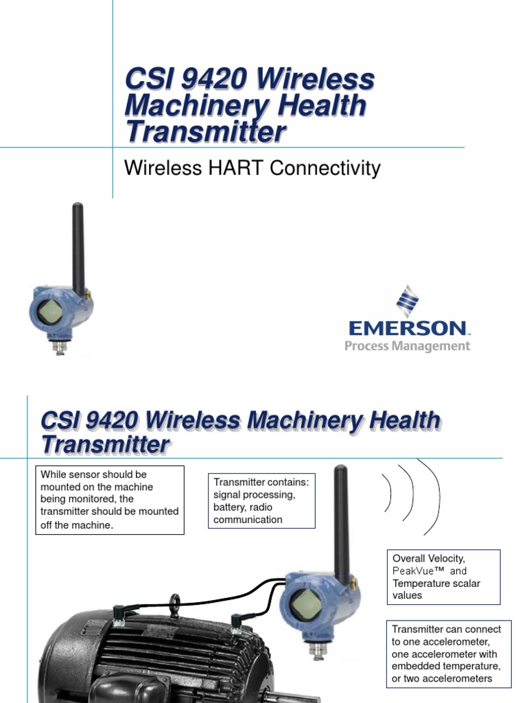 CSI 9420 Wireless - para Clientes | PDF | Accelerometer | Transmitter