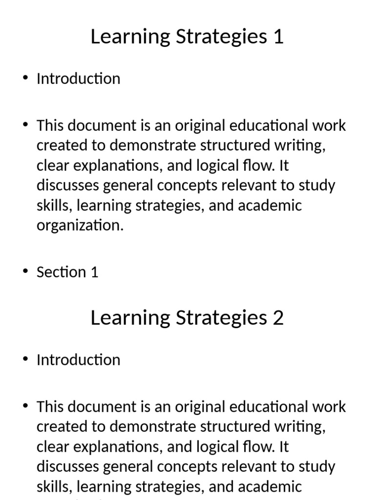 Effective Learning Strategies Guide | PDF | Logic | Cognition