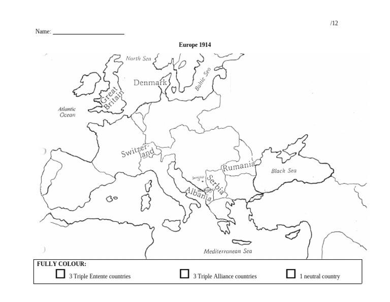Europe 1914: Alliances and Neutrality | PDF