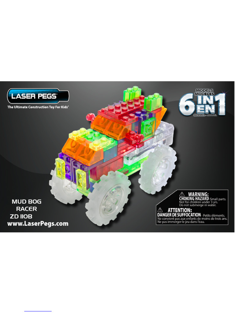 LaserPegs Manual - ZD110B - Mud Bog Racer | PDF