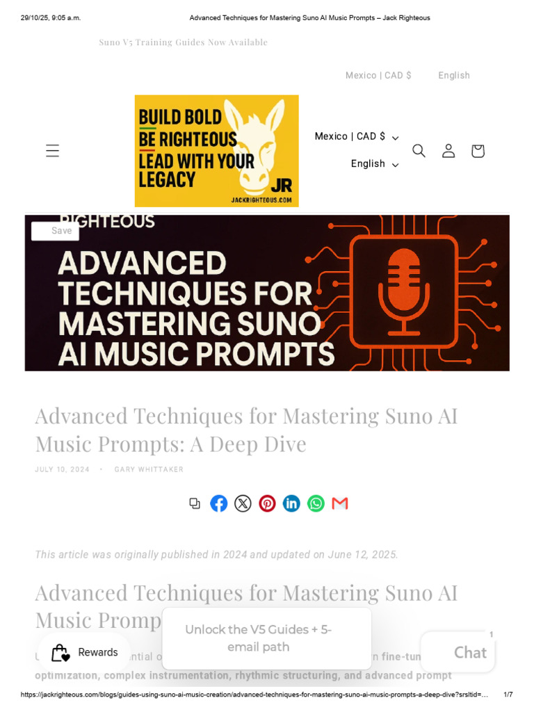Master Suno AI Music Prompts Techniques | PDF | Tempo | Song Structure
