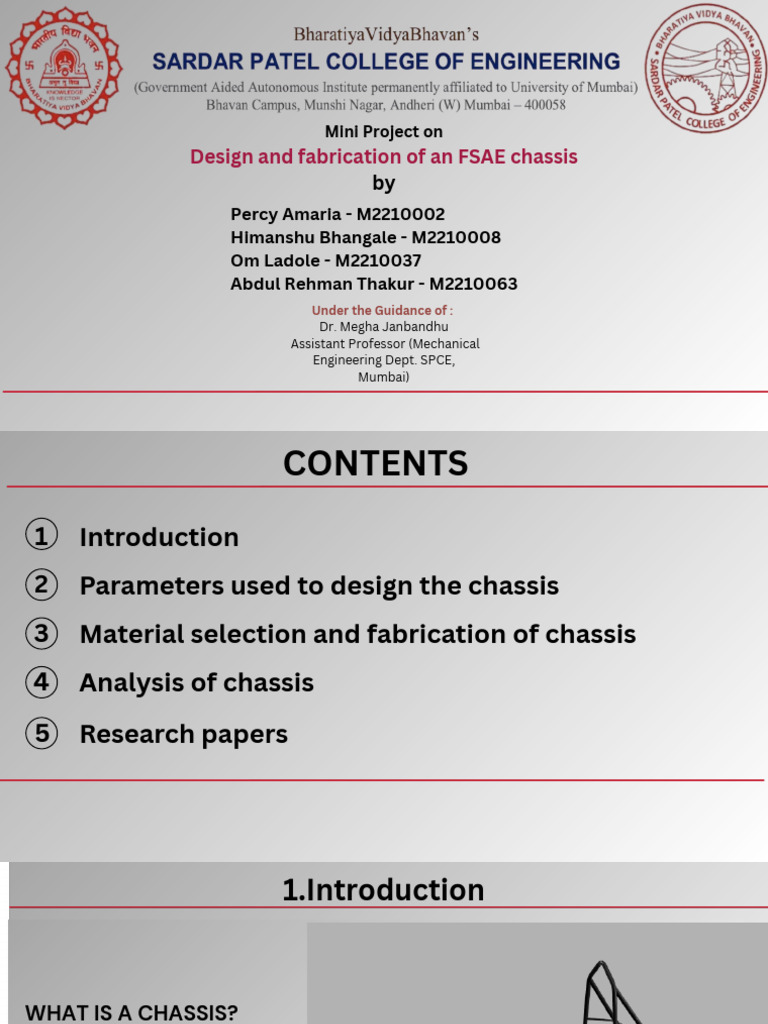 Design and Fabrication of an FSAE Chassis | PDF