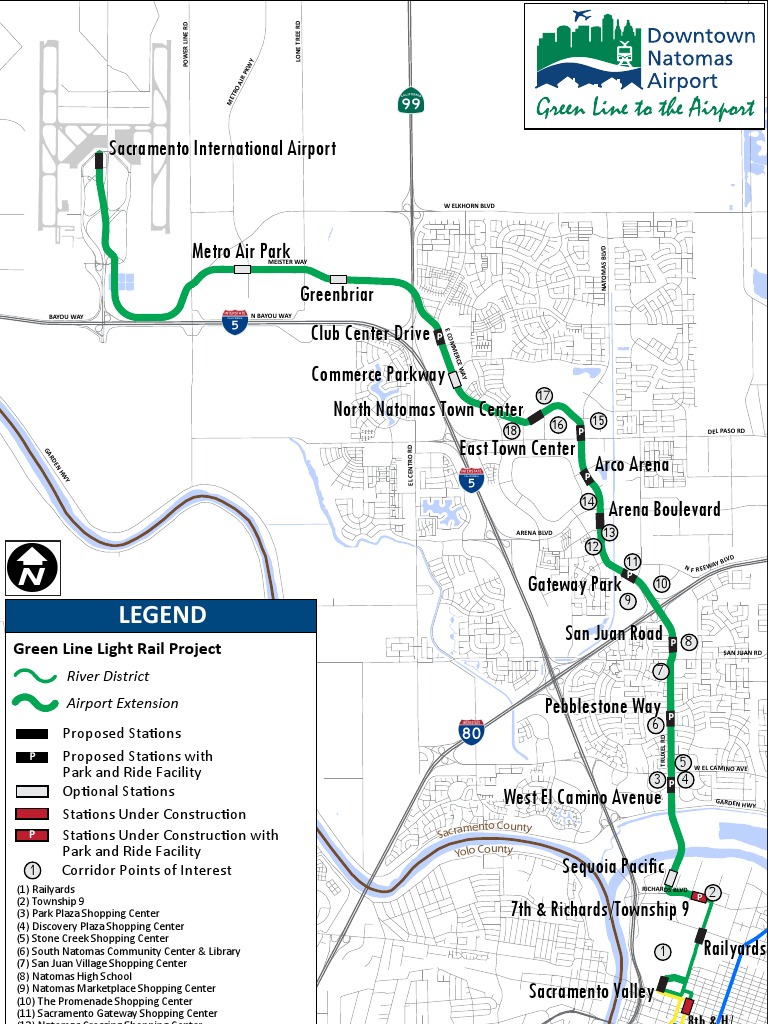 RT Light Rail Green Line Map | PDF