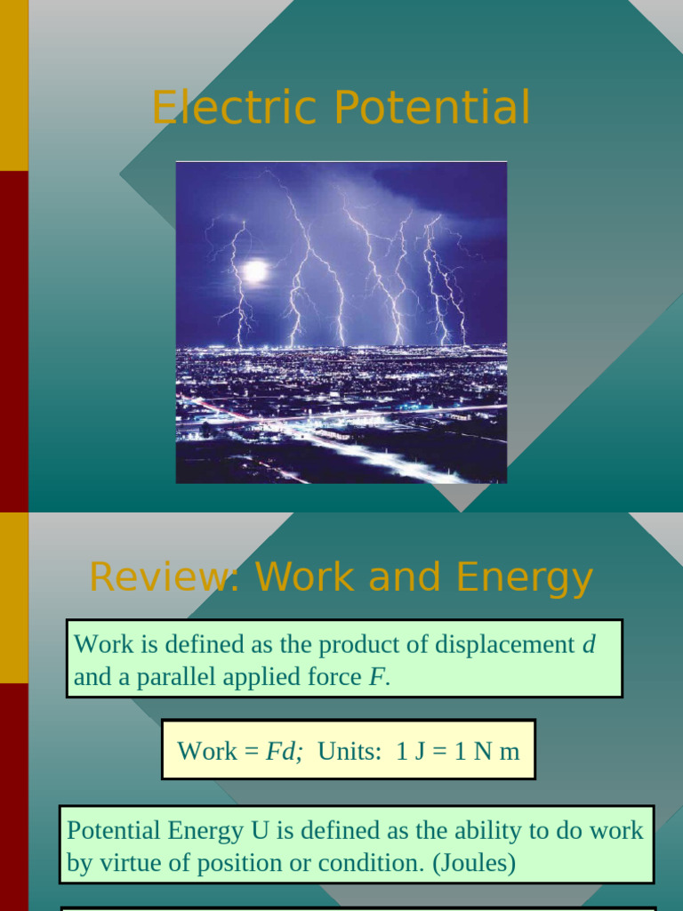 Understanding Electric Potential and Energy | PDF | Force | Potential ...
