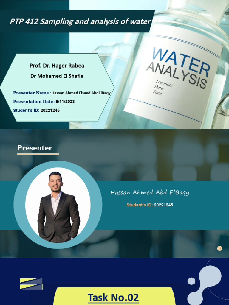 Task 2 Determination in Water | PDF | Density | Filtration