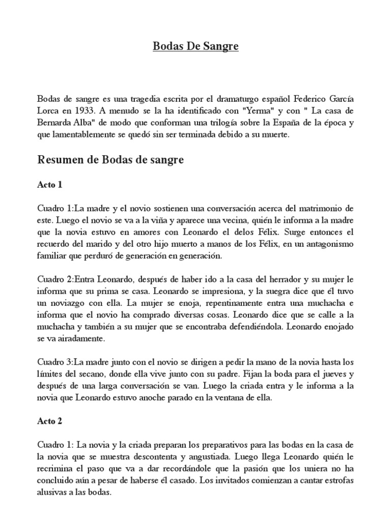 Bodas de Sangre | PDF | Boda | Leonardo Da Vinci