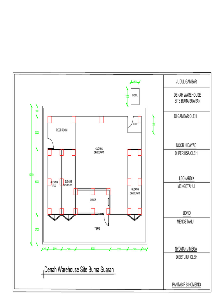 Denah Warehouse Buma Suaran | PDF
