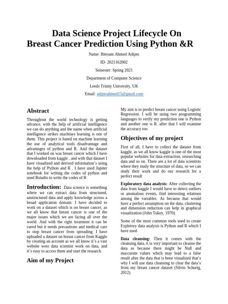 Data Science | PDF | Machine Learning | Logistic Regression